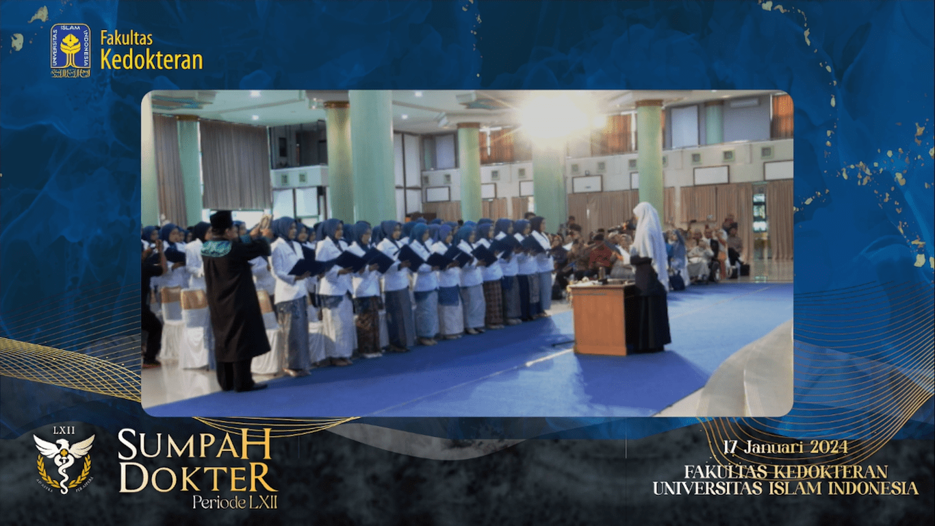 Fakultas Kedokteran UII Lantik 116 Dokter Baru - Universitas Islam Indonesia