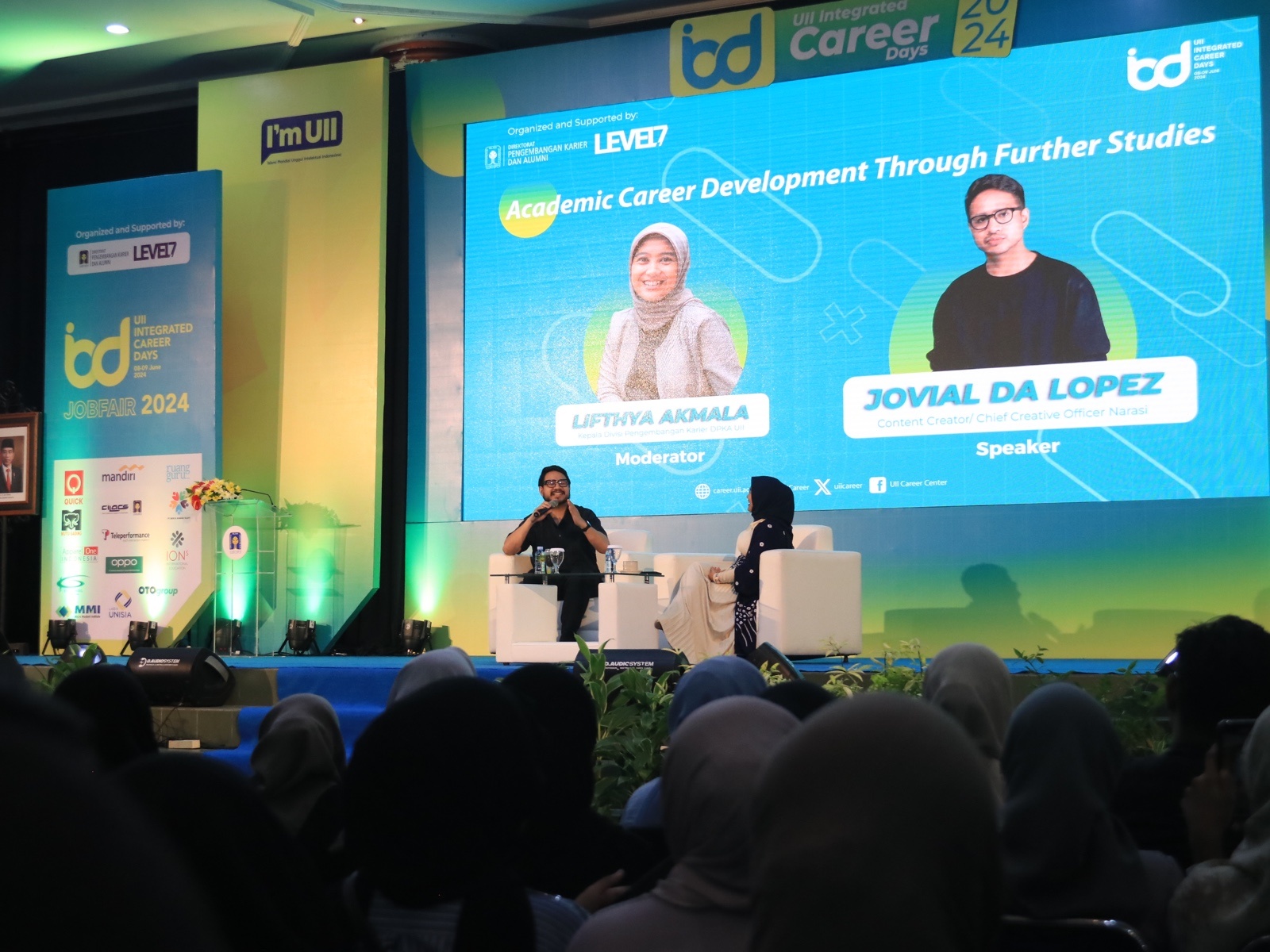Jovial da Lopez Hadir Sebagai Pembicara Dalam Job Fair ICD UII - Universitas Islam Indonesia